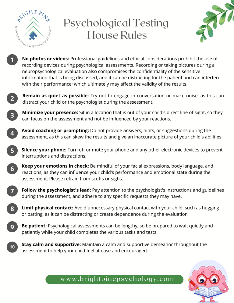 Parent's Guide to Psychological Assessment Success