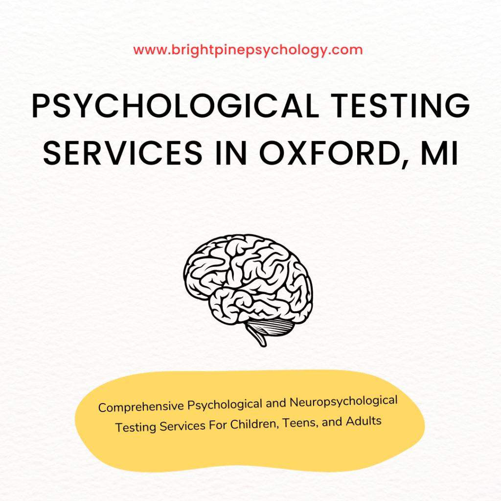 Psychological Testing Services In Oxford, MI